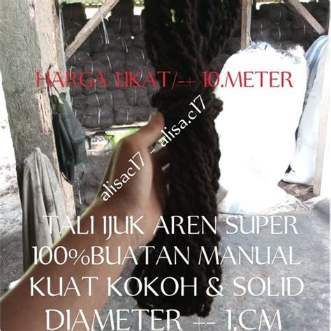 Jual Tali Tambang Ijuk Aren Hitam Tali Gazebo Tali Bambu Tali Injuk
