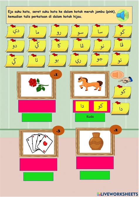 Suku Kata Terbuka Online Exercise For 5 Live Worksheets