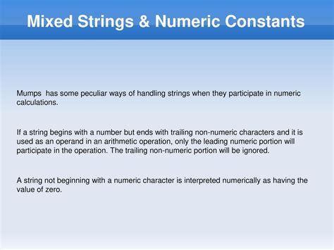 Introduction To The Mumps Language Ppt Download