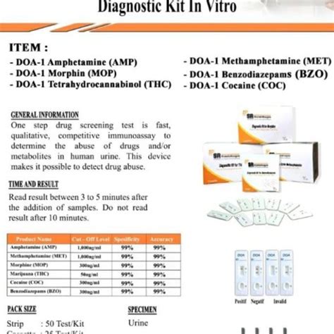 Jual Alat Cek Urine Thc Pemeriksaan Thc Drug Cassette Device Sr