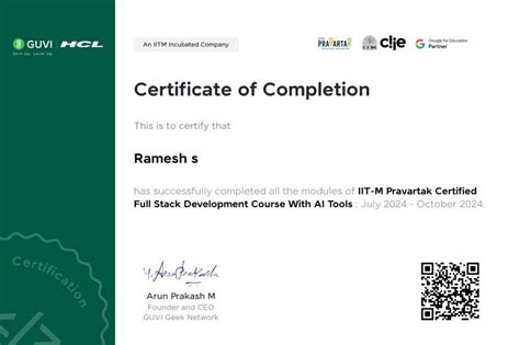 Ramesh Seerangan On Linkedin Fullstackdevelopment Guvi Mernstack
