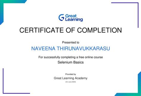 Selenium Automationtesting Certification Softwaretesting Naveena Thirunavukkarasu