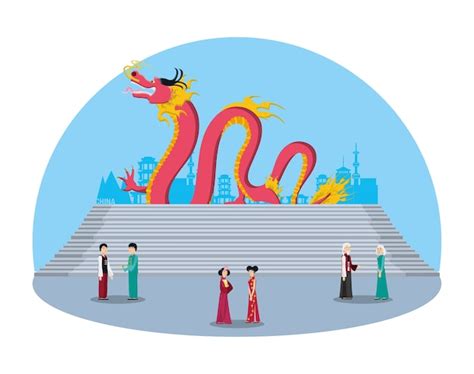 Premium Vector Chinese Culture People Characters