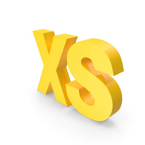 Yellow Xs Size Symbol Png Images And Psds For Download Pixelsquid
