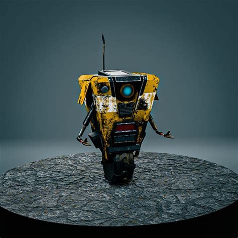 Borderlands Clap Trap 3d Blender Render 3d Model Borderlands 3d