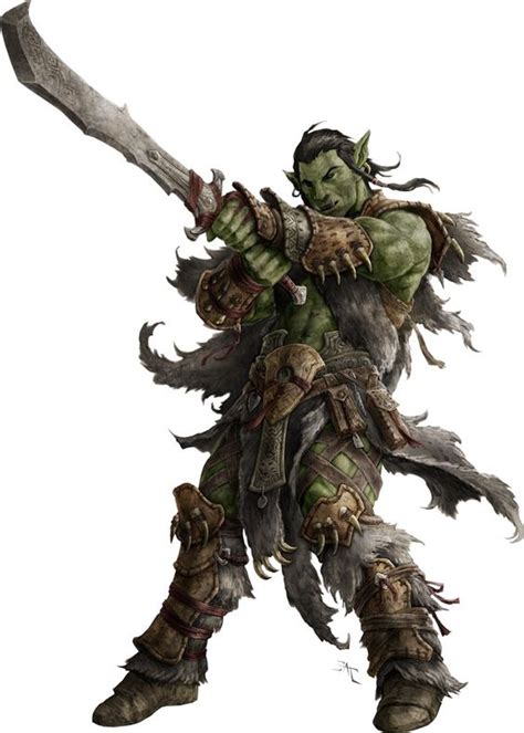 Half Orc Barbarian Greatsword