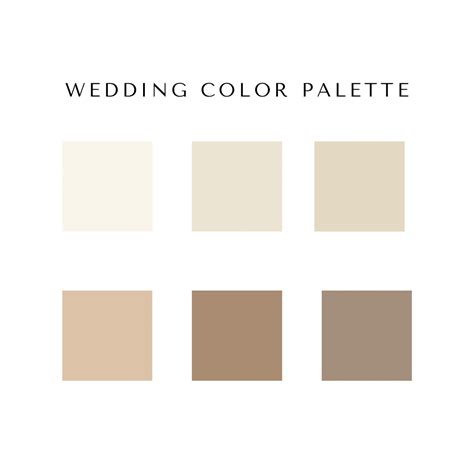 Classy Minimalist Wedding Theme Wedding Color Pallet Beige Wedding