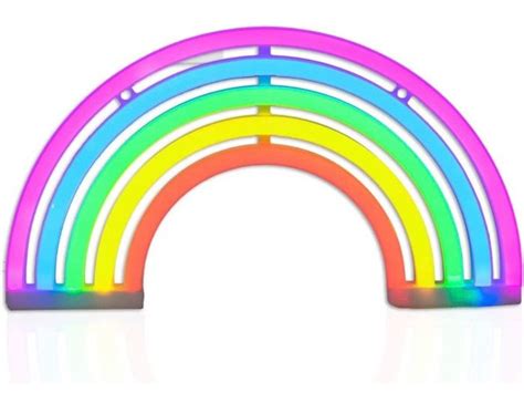 Rainbow Led Neon Light Sign Bedroom Wall Light Lamp Home Nursery Room
