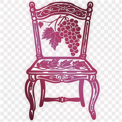 Premium Psd Psd Vector Rustic Chair Cnc Art With Vine Carvings And
