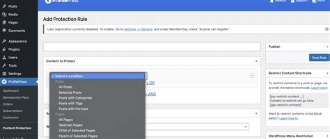 How To Restrict Content In WordPress