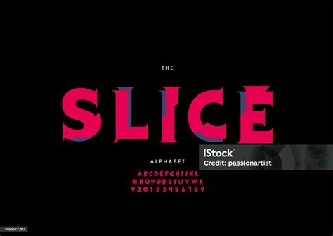 Slice Alphabet Stock Illustration Download Image Now Abstract