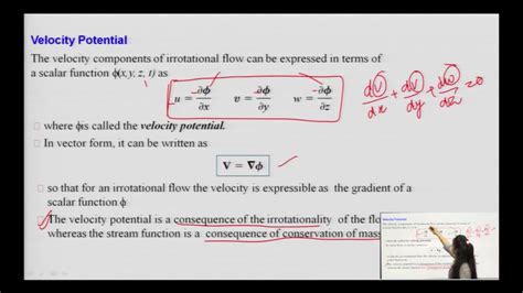stream function and velocity potential function lecture 01 youtube