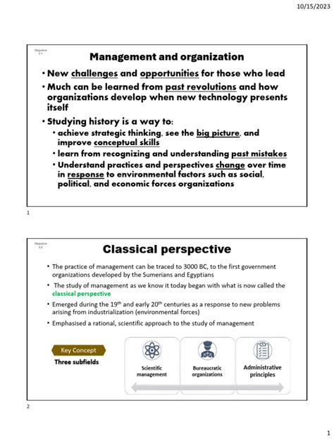 BSAF-Ch 02-The Evolution of Management Thinking A | PDF | Science