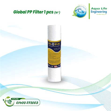 Global Tech Sediment Pp Filter Of 1 Pcs Aqua Life Engineering