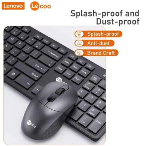 Jual Lecoo Keyboard Mouse Combo Set Wireless Kw201 Piano Keyboard