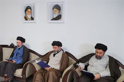 Photos Imam Khameneis Sons Attend Lebanese Hezbollah Office In Tehran