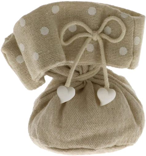 10 Sacchetti Yuta Pois Portaconfetti 13x13 Cm Arcobaleno Party