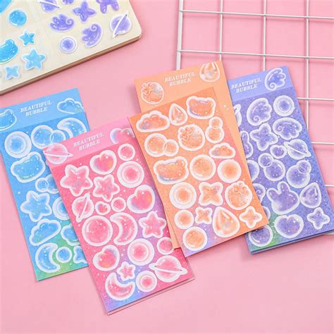 Confetti Bubbles Stickers Sheet