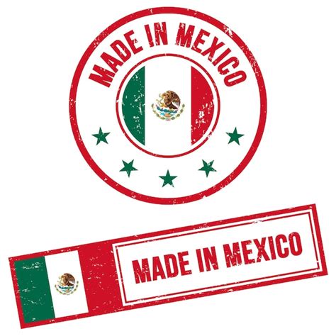 Hecho en México Sello de sello estilo grunge Vector Premium