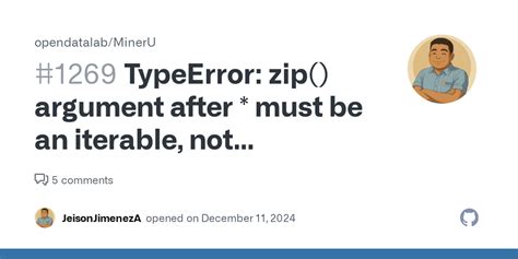 Typeerror Zip Argument After Must Be An Iterable Not Nonetype · Issue 1269 · Opendatalab