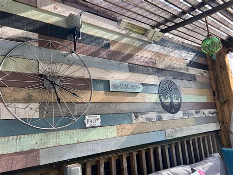 1sqm Reclaimed Timber Cladding Pastels Colour Mix Sanded Multiple