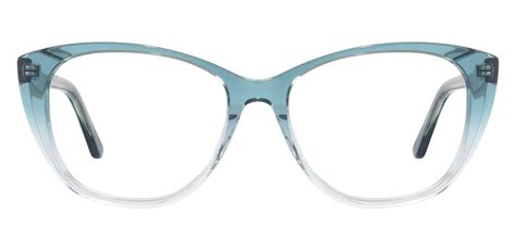 Canterbury Cat Eye Prescription Glasses Blue Womens Eyeglasses