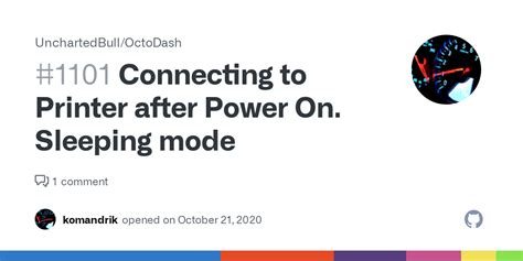 Connecting To Printer After Power On Sleeping Mode · Issue 1101