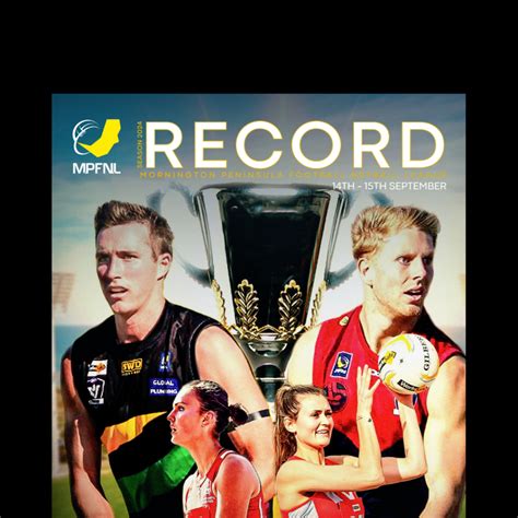 News Mpfnl Mornington Peninsula Football Netball League