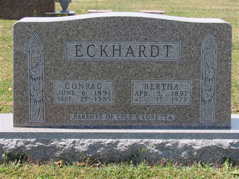Conrad Eckhardt 1891 1985 Find A Grave Memorial