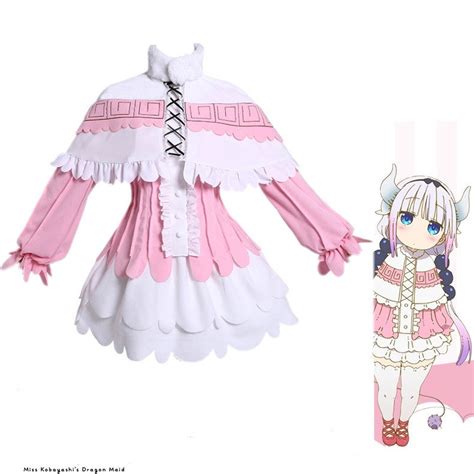 Miss Kobayashis Dragon Maid Kanna Kamui Cosplay Costume With Stockin