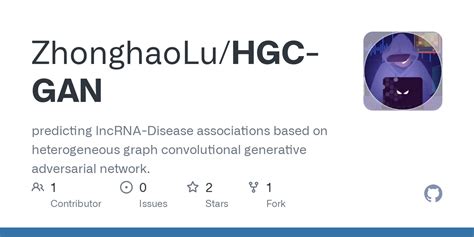 GitHub ZhonghaoLu HGC GAN Predicting LncRNA Disease Associations Based On Heterogeneous Graph