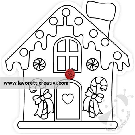 Disegno Casetta Pan Di Zenzero Da Colorare Lavoretti Creativi