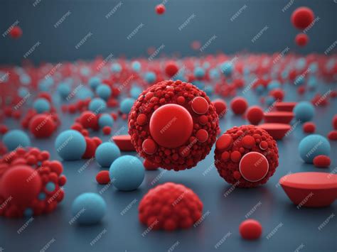 Premium Photo Cellular Dynamics Illustration Of Blood Cells With