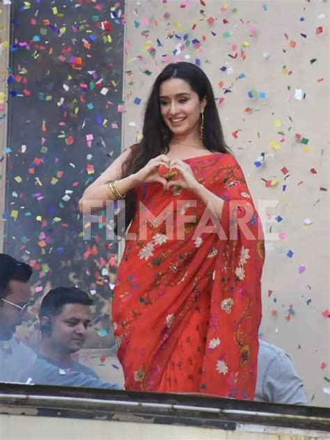 Shraddha Kapoor Stuns In A Red Saree At Stree 2 Teaser Launch