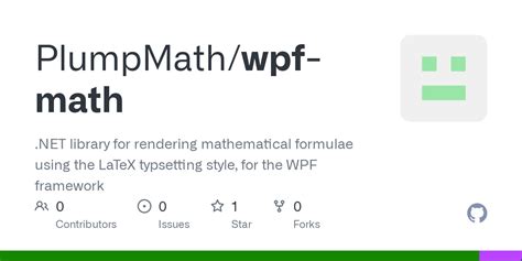 Github Plumpmath Wpf Math Net Library For Rendering Mathematical