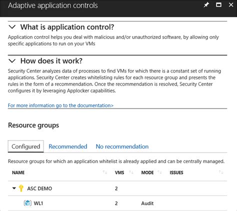 Non Configurable Application Control