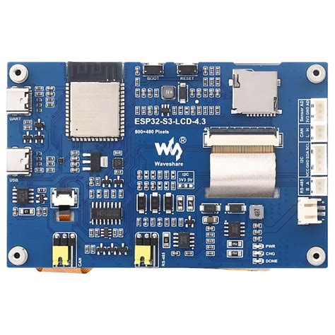 Esp32 S3 Com Display Touch Capacitivo 4 3inch 800×480 Waveshare 25948