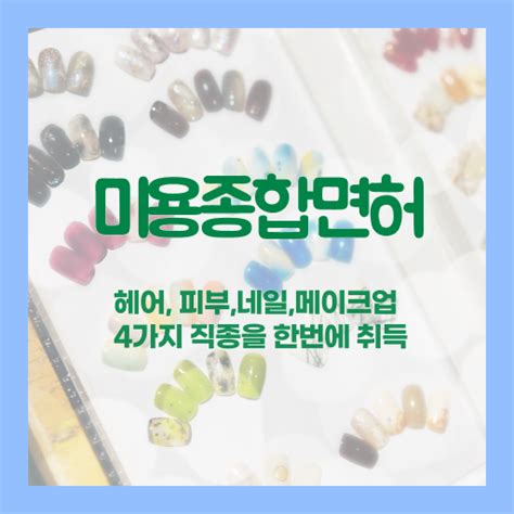 네일자격증 학점은행제 미용사자격증 신청방법 얼마나 쉽게요 네이버 블로그