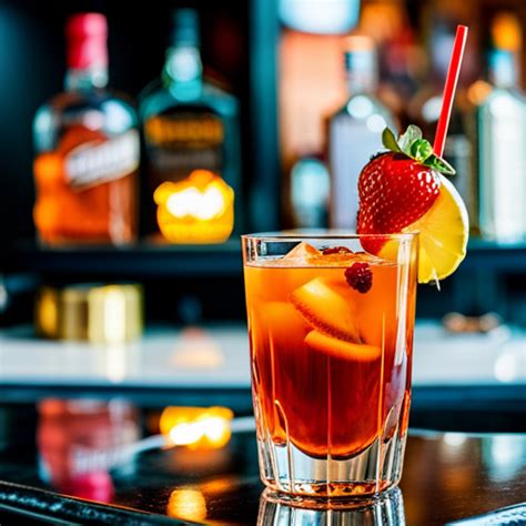 Burning Berry Bourbon Blast Fiery And Fruity Bourbon Cocktail With
