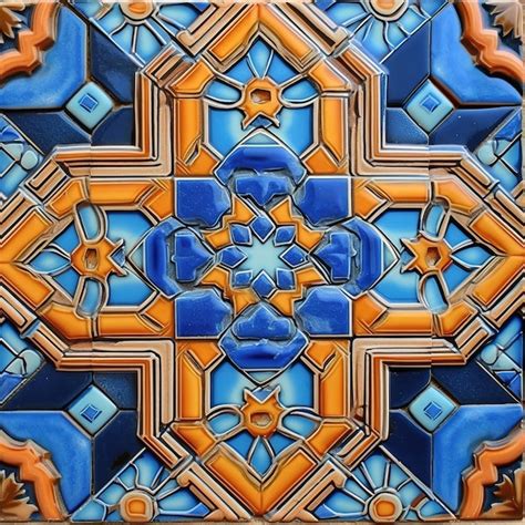 Premium Ai Image Intricate Mosaic Pattern