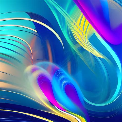 Fondo De Imagen Abstracta Futurista Nubes Coloridas Humo Dise O De