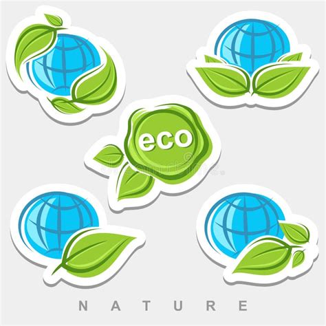 Iconos De Ecología De Colecciones Conjunto De Iconos De Ecología Vector Stock De Ilustración