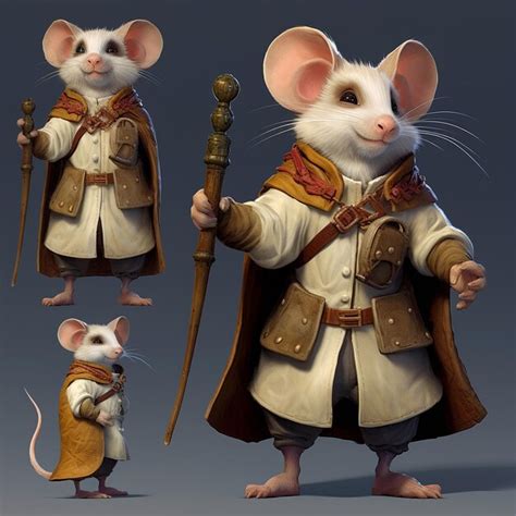 Premium Photo | A warrior mouse in armor