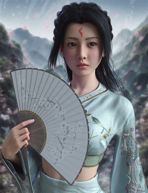 Vo Xiao Mei Character And Hair For Genesis 9 2025 Free Daz 3d Models
