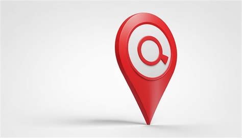 Premium Photo D Rendering Of Red Map Pointer Isolated On White
