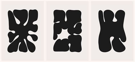 추상 그루비 꽃 포스터 Y2k 현대적인 트렌디한 미니멀리스트 스타일 벽지 벽 장식 패브릭 엽서 표지 템플릿 배너를 위해 손으로 그렸습니다 0명에 대한 스톡 벡터 아트 및