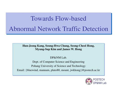 Ppt Towards Flow Based Abnormal Network Traffic Detection Powerpoint