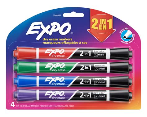 Marqueurs Eff Expo Pointes Coul Noir Scolart
