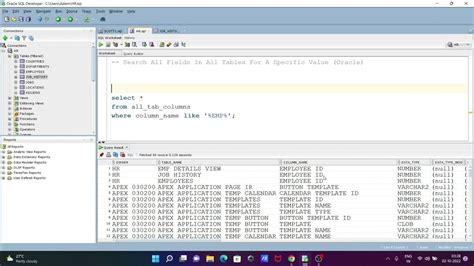 Search All Fields In All Tables For A Specific Value In Oracle Youtube