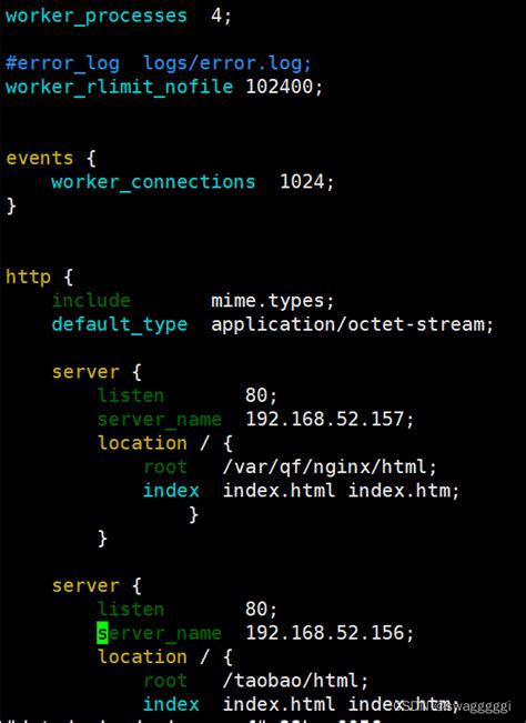 Nginx 虚拟主机配置 Csdn博客